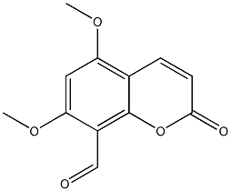 2H-1-Benzopyran-8-carboxaldehyde, 5,7-dimethoxy-2-oxo- | 88140-30-1