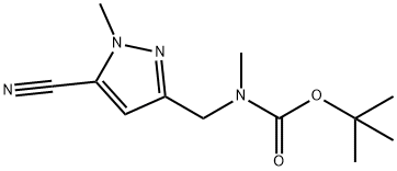 tert-butyl (5-cyano-1-methyl-1H-pyrazol-3-yl)methyl(methyl)carbamate CAS#: 1454848-70-4