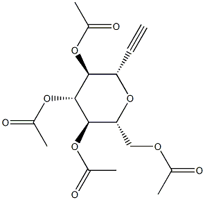 (2R,3R,4R,5S,6S)-2-(acetoxymethyl)-6-ethynyltetrahydro-2H-pyran-3,4,5-triyl triacetate