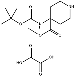 Methyl 4-((tert-butoxycarbonyl)amino)piperidine-4-carboxylate oxalate(2:1)(1788043-91-3) 1H NMR ...