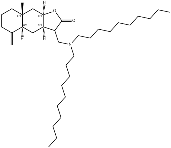 (3aR,4aS,8aR,9aR)-3-[(didecylamino)methyl]-8a-methyl-5-methylidene-3a,4 ...