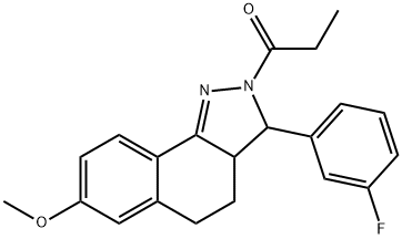 1-[3-(3-fluorophenyl)-7-methoxy-3,3a,4,5-tetrahydrobenzo[g]indazol-2-yl ...