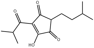 4-Cyclopentene-1,3-dione, 4-hydroxy-2-(3-methylbutyl)-5-(2-methyl-1-oxopropyl)- | 520-39-8