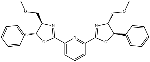 2,6-bis((4R,5R)-4-(methoxymethyl)-5-phenyl-4,5-dihydrooxazol-2-yl)pyridine CAS#: 1126519-07-0