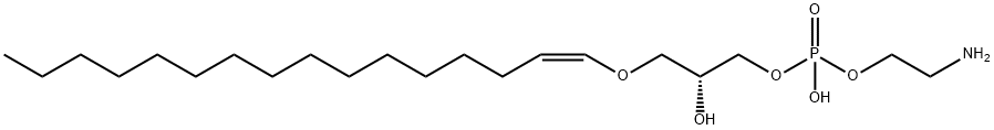 Phosphoric acid, mono(2-aminoethyl) mono[(2R)-3-[(1Z)-1-hexadecen-1-yloxy]-2-hydroxypropyl ...