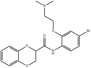 1,4-Benzodioxin-2-carboxamide, N-[4-bromo-2-[2-(dimethylamino)ethoxy]phenyl]-2,3-dihydro- CAS ...