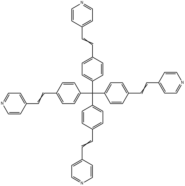 Pyridine, 4,4',4'',4'''-[methanetetrayltetrakis(4,1-phenylene-2,1-ethenediyl)]tetrakis- (9CI ...