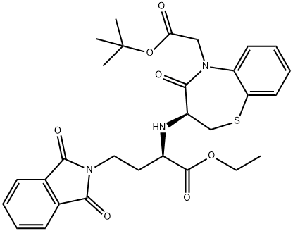 1,5-Benzothiazepine-5(2H)-acetic acid, 3-[[3-(1,3-dihydro-1,3-dioxo-2H-isoindol-2-yl)-1 ...