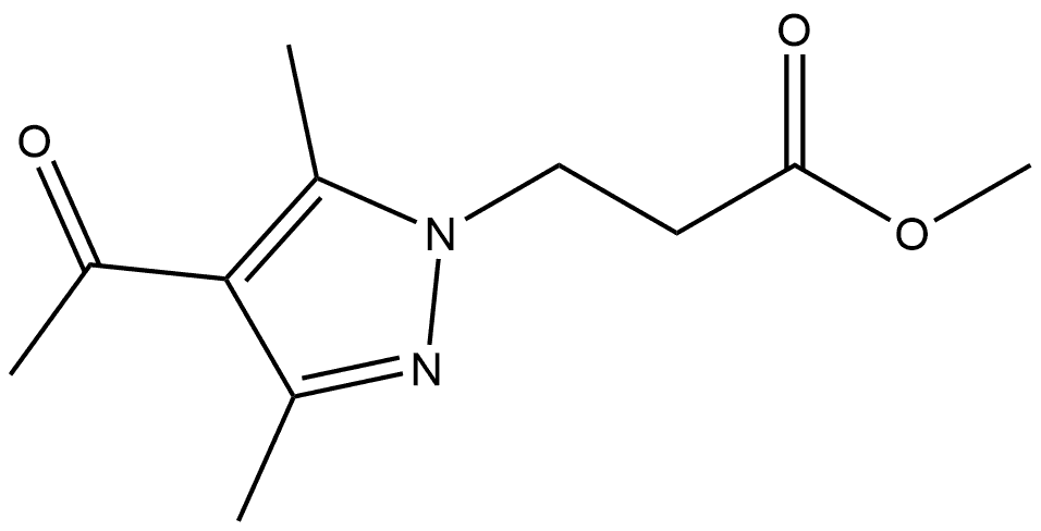 Methyl 4-acetyl-3,5-dimethyl-1H-pyrazole-1-propanoate | 1007488-10-9