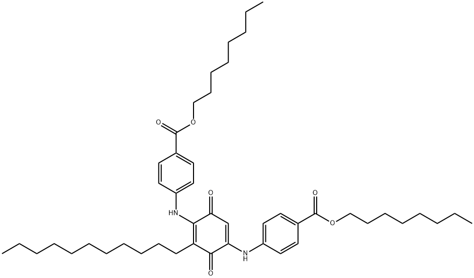 Benzoic acid, 4,4'-[(3,6-dioxo-2-undecyl-1,4-cyclohexadiene-1,4-diyl)diimino]bis-, dioctyl ester ...