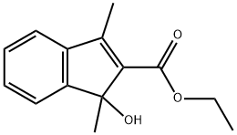 1H-Indene-2-carboxylic acid, 1-hydroxy-1,3-dimethyl-, ethyl ester | 117583-11-6