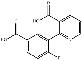 3-Pyridinecarboxylic acid, 2-(5-carboxy-2-fluorophenyl)- | 1261955-52-5