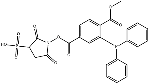 1,4-Benzenedicarboxylic acid, 2-(diphenylphosphino)-, 4-(2,5-dioxo-3-sulfo-1-pyrrolidinyl) 1 ...