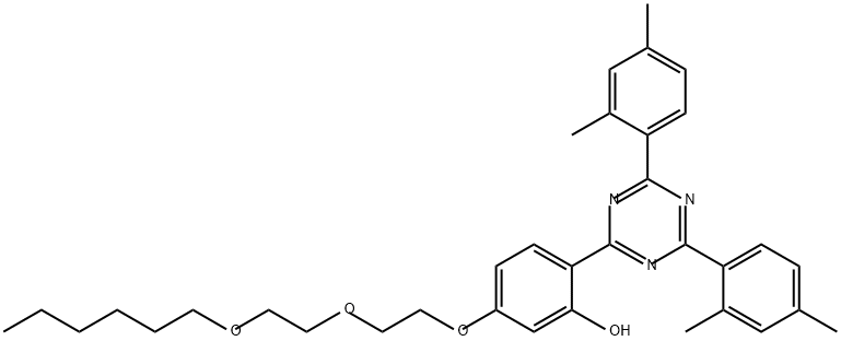 Phenol, 2-[4,6-bis(2,4-dimethylphenyl)-1,3,5-triazin-2-yl]-5-[2-[2-(hexyloxy)ethoxy]ethoxy ...
