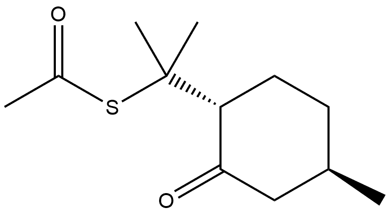Ethanethioic acid, S-[1-methyl-1-[(1R,4R)-4-methyl-2-oxocyclohexyl]ethyl] ester, rel- CAS ...