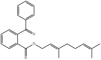 Benzoic acid, 2-benzoyl-, (2E)-3,7-dimethyl-2,6-octadien-1-yl ester | 185062-45-7