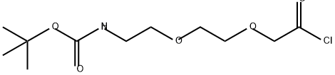 Carbamic acid, N-[2-[2-(2-chloro-2-oxoethoxy)ethoxy]ethyl]-, 1,1-dimethylethyl ester CAS ...