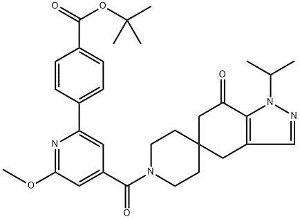 Benzoic acid, 4-[4-[[1,4-dihydro-1-(1-methylethyl)-7-oxospiro[5H-indazole-5,4'-piperidine]-1'(6H ...