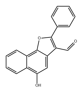 Naphtho[1,2-b]furan-3-carboxaldehyde, 5-hydroxy-2-phenyl- | 489432-01-1