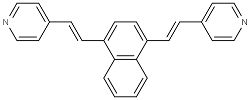 Pyridine, 4,4'-[1,4-naphthalenediyldi-(1E)-2,1-ethenediyl]bis- (9CI) CAS#: 809285-33-4