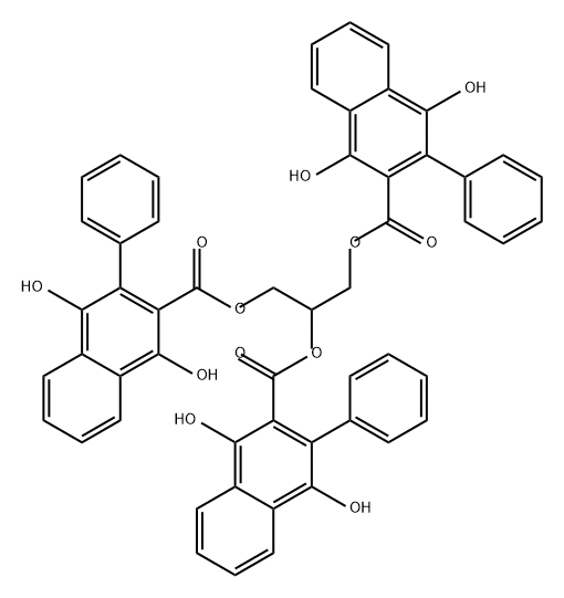 2-Naphthalenecarboxylic acid, 1,4-dihydroxy-3-phenyl-, 1,2,3-propanetriyl ester (9CI) | 875078-03-8