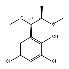 Phenol, 2,4-dichloro-6-[(1R,2R)-1,2-dimethoxypropyl]-, rel- | 875477-02-4