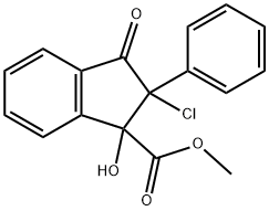 1H-Indene-1-carboxylic acid, 2-chloro-2,3-dihydro-1-hydroxy-3-oxo-2-phenyl-, methyl ester CAS ...
