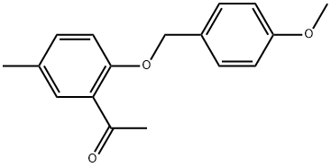 1-[2-[(4-Methoxyphenyl)methoxy]-5-methylphenyl]ethanone | 1153190-91-0