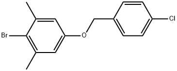 2-Bromo-5-[(4-chlorophenyl)methoxy]-1,3-dimethylbenzene | 1959407-31-8
