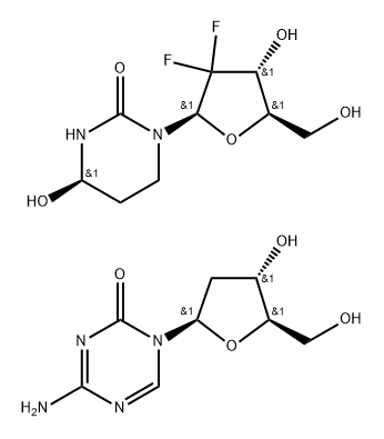 Uridine, 2'-deoxy-2',2'-difluoro-3,4,5,6-tetrahydro-, (4R)-, mixt. with 4-amino-1-(2-deoxy-β-D ...