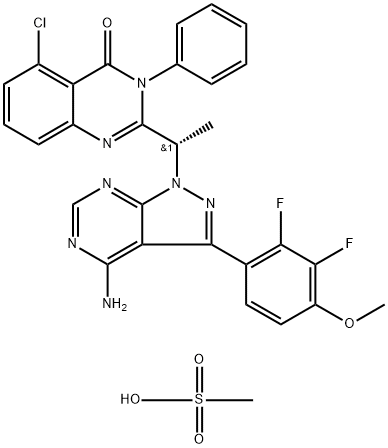 4(3H)-Quinazolinone, 2-[(1S)-1-[4-amino-3-(2,3-difluoro-4-methoxyphenyl)-1H-pyrazolo[3,4-d ...