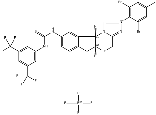 4H,6H-Indeno[2,1-b][1,2,4]triazolo[4,3-d][1,4]oxazinium, 9-[[[[3,5-bis(trifluoromethyl)phenyl ...