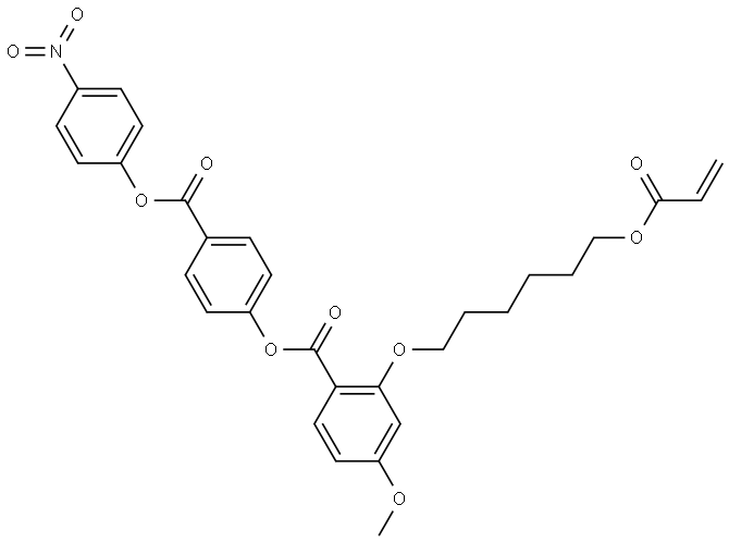 Benzoic acid, 4-methoxy-2-[[6-[(1-oxo-2-propen-1-yl)oxy]hexyl]oxy]-, 4-[(4-nitrophenoxy)carbonyl ...