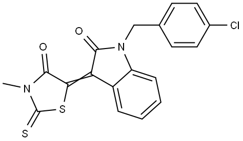 (3Z)-1-(4-CHLOROBENZYL)-3-(3-METHYL-4-OXO-2-THIOXO-1,3-THIAZOLIDIN-5-YLIDENE)-1,3-DIHYDRO-2H ...