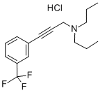 N,N-Dipropyl-3-(3-(trifluoromethyl)phenyl)-2-propyn-1-amine hydrochlor ide | 65126-79-6