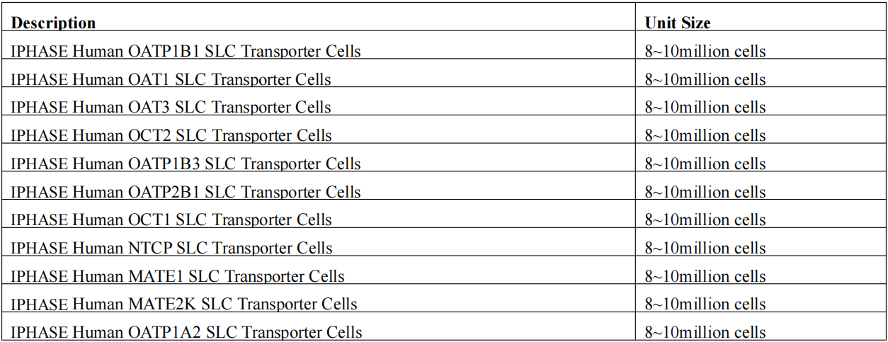 IPHASE/汇智和源新品推介 — ABC转运体囊泡和SLC转运体细胞