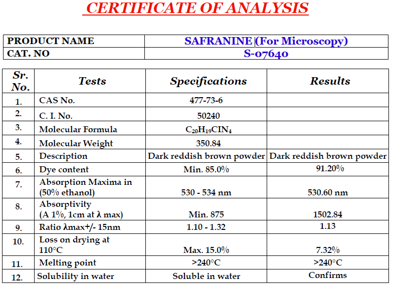 藏红T Safranine T 477-73-6 - ChemicalBook